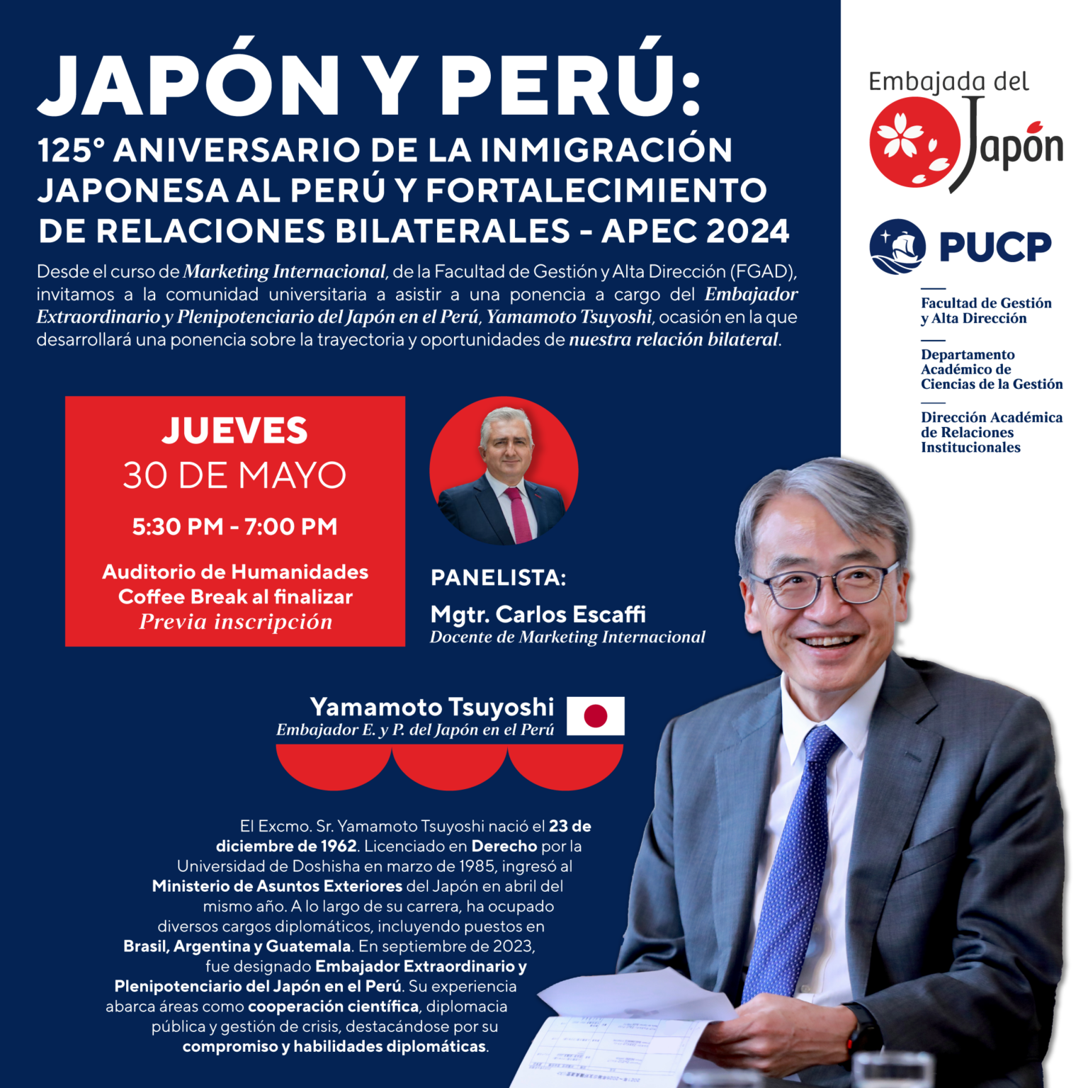 Perú y Japón: 125 aniversario de la inmigración Japonesa al Perú y ...